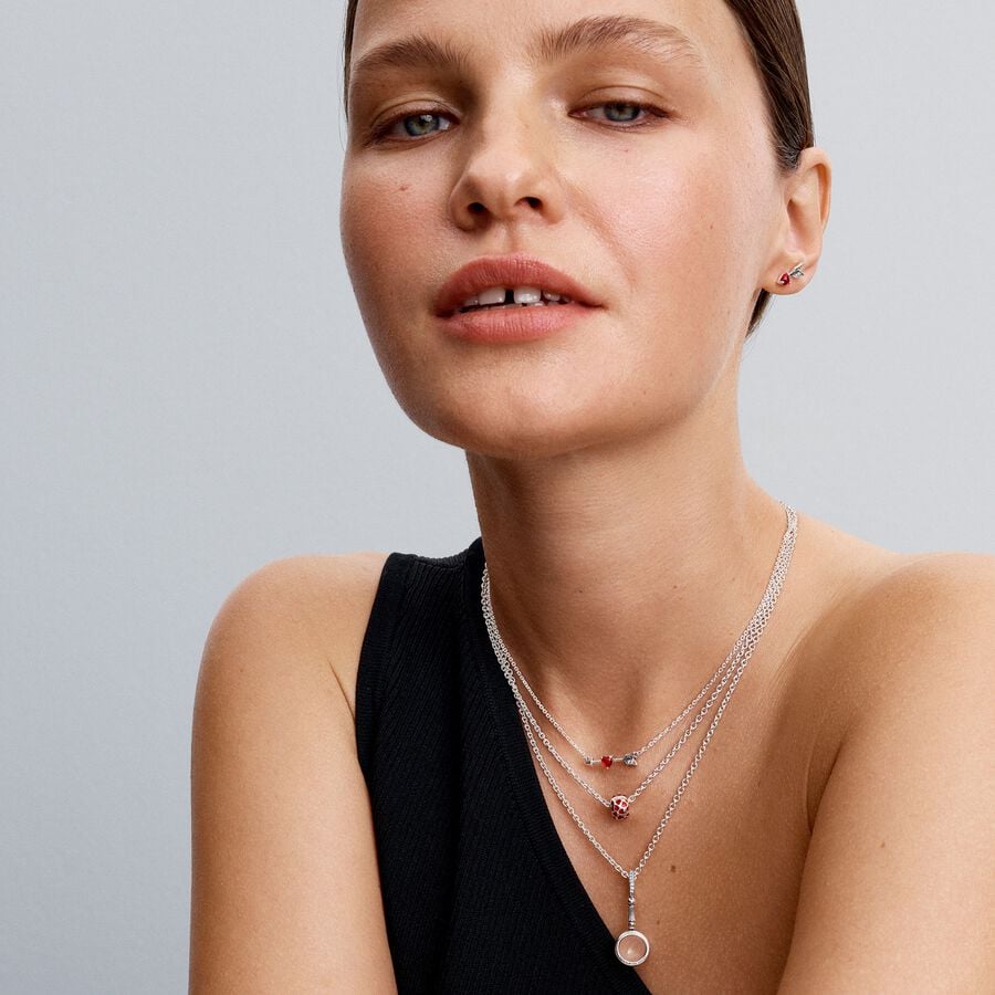 Pandora Pijl & Muranoglas Hart Halsketting 393669C01 | Symbool van Liefde