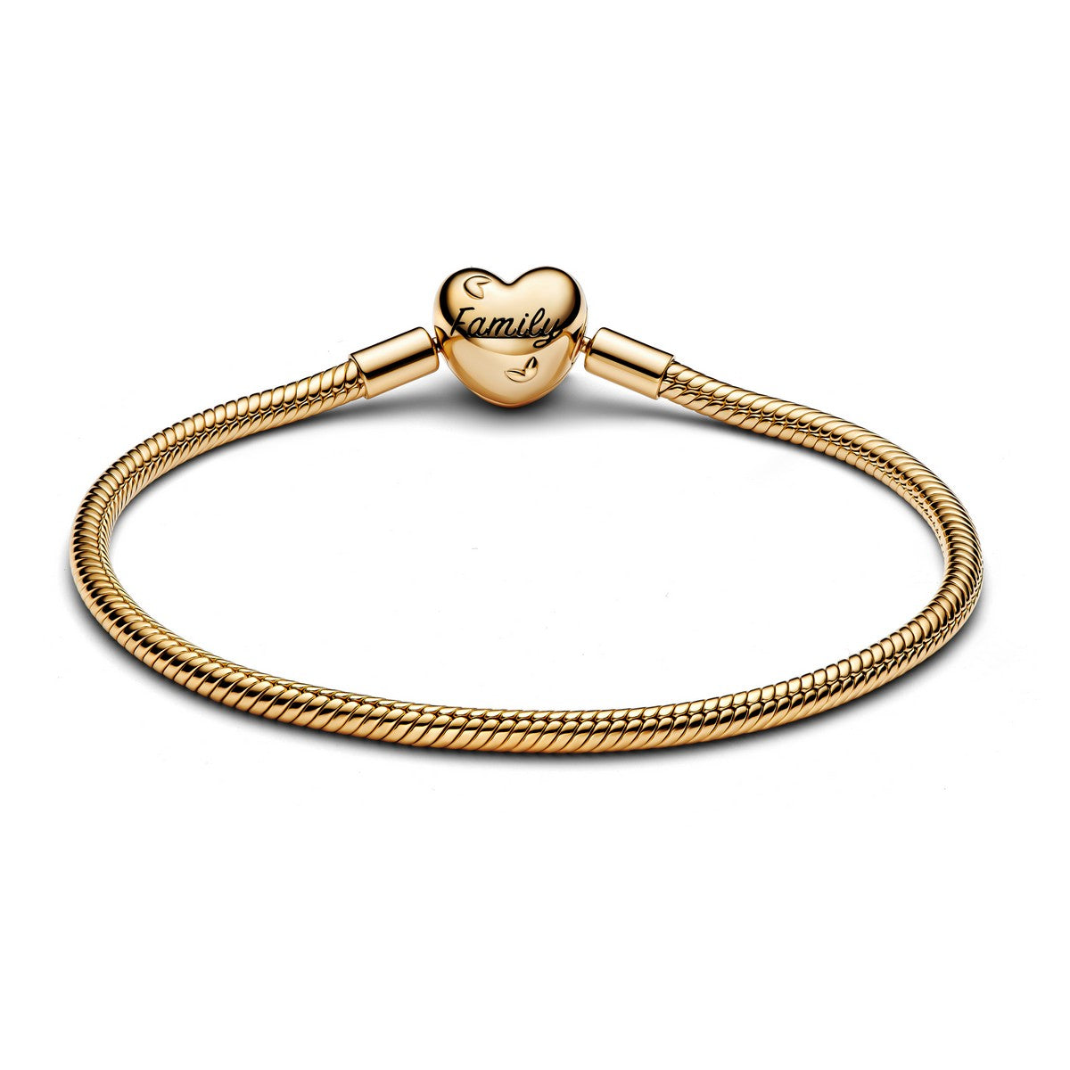 Pandora Slangenschakelarmband met stamboommotief en hartvormige ...
