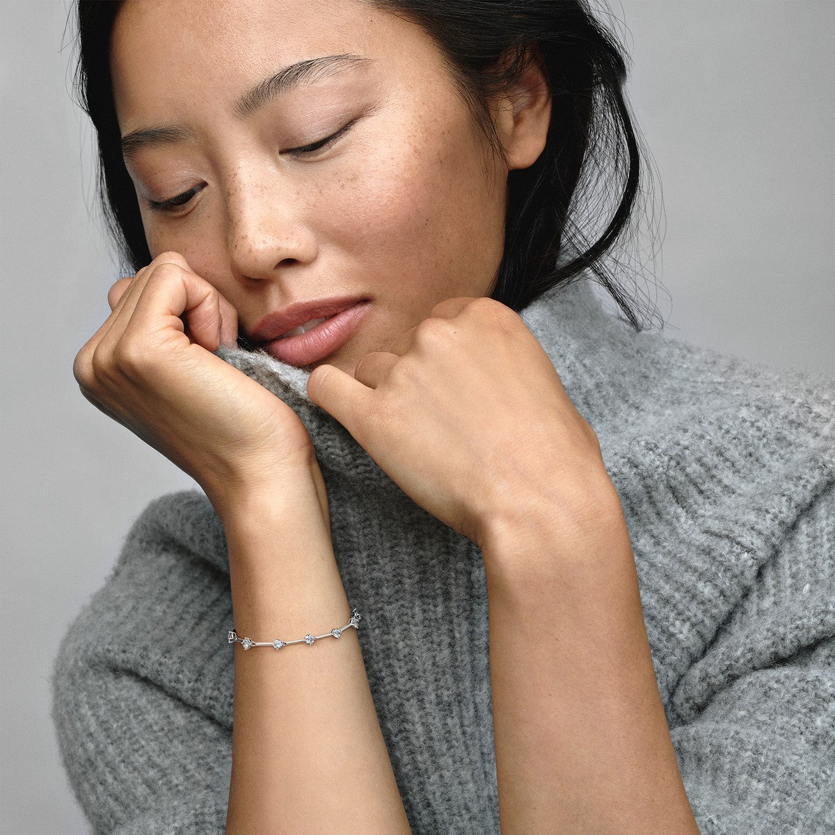 Pandora Sterling Silver Bracelet met Helder Cubic Zirconia - 593009C01